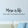 Ebern Designs Music is Life Wall Decal | Wayfair