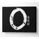 ClassicLiving Never Ending Circle White On Black - Wrapped Canvas Art ...