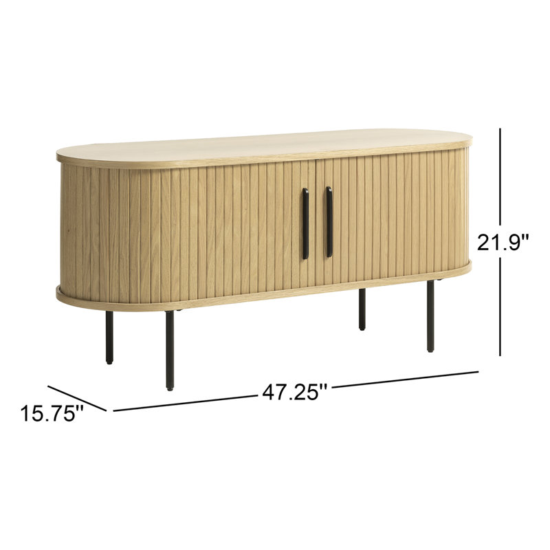 AllModern Iris Solid Wood TV Stand for TVs up to 43" & Reviews | Wayfair