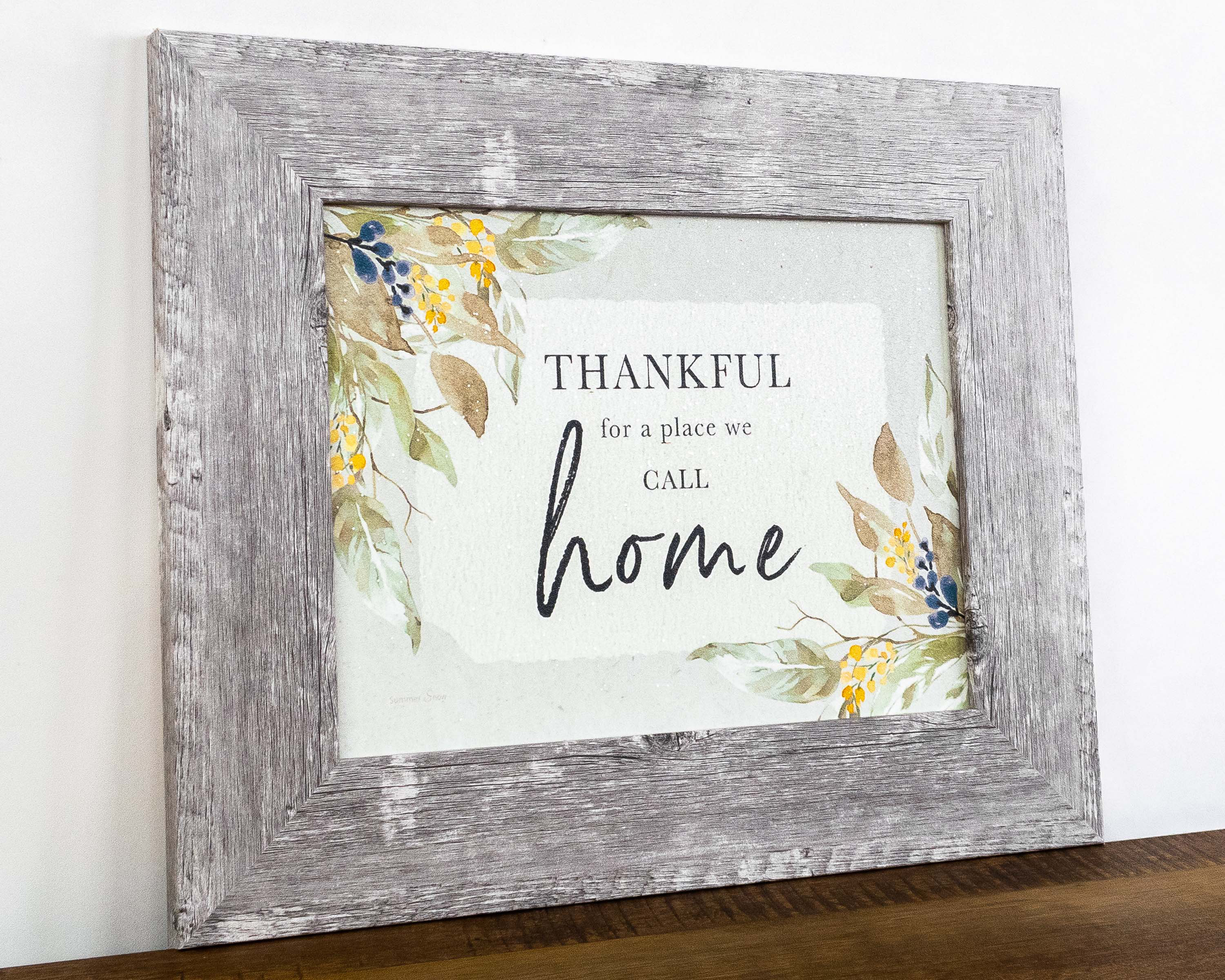 Trinx Thankful For A Place We Call Home House Family Art Sign | Wayfair