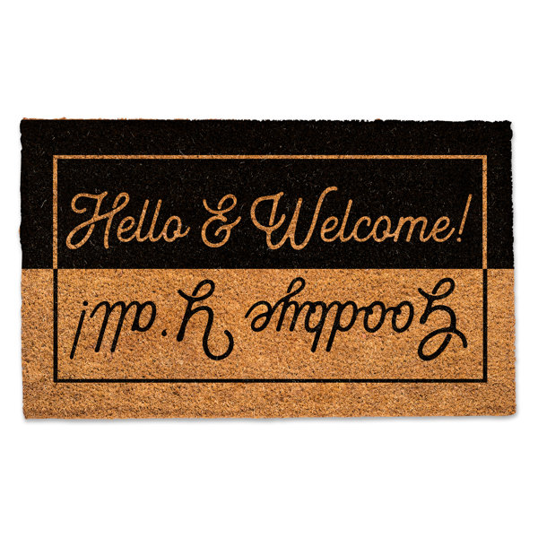 Trinx Hello And Goodbye Door Mat - Wayfair Canada