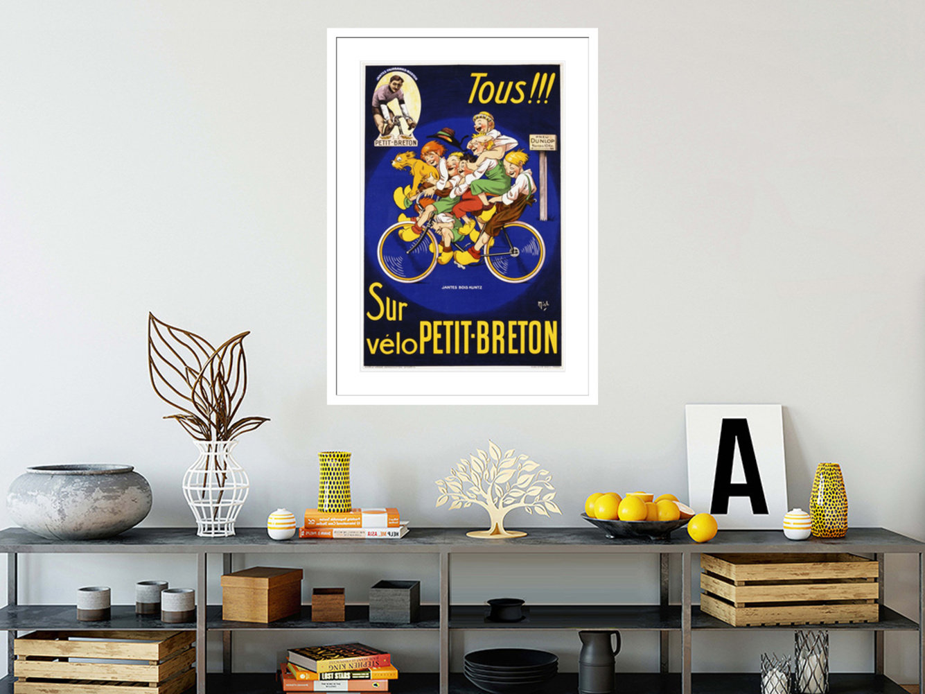 Red Barrel Studio® Tous!!! Poster by Michel Liebeaux -Framed Giclee ...