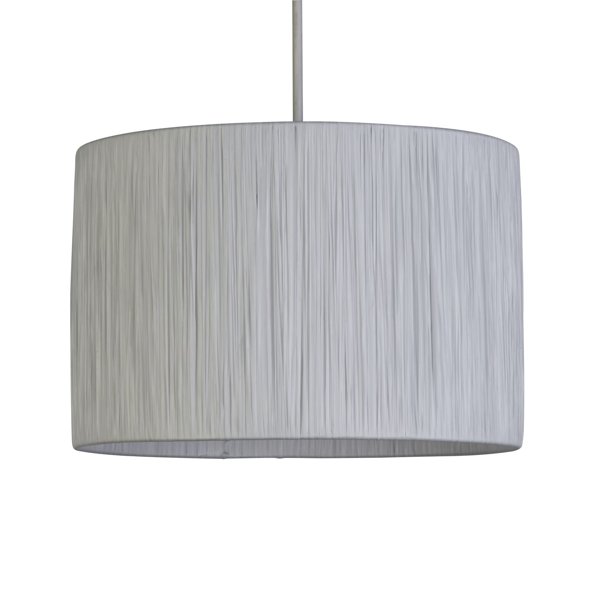 World Menagerie WHITE RAFFIA EASY-FIT SHADE 30CM | Wayfair.co.uk