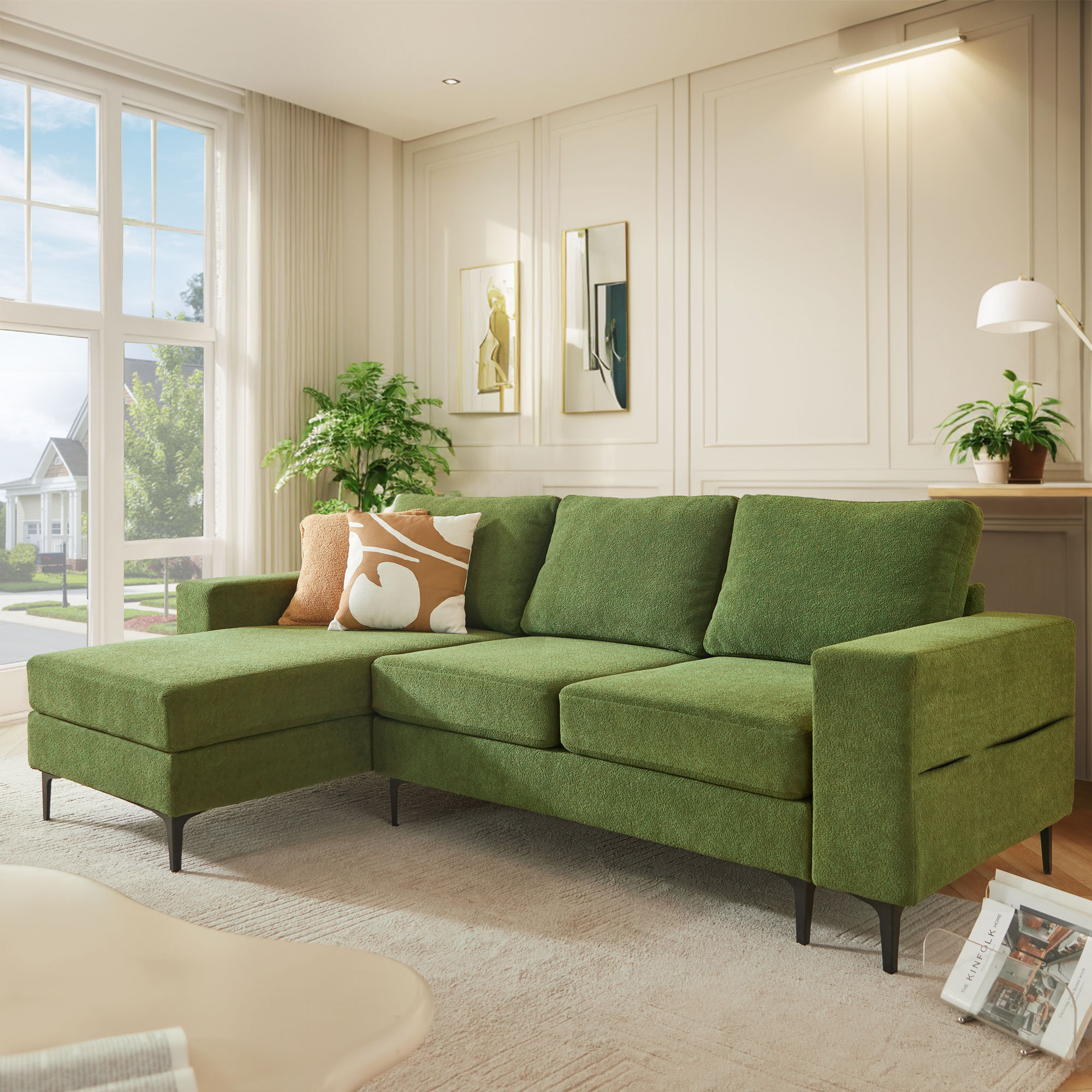 George Oliver Karit 2 - Piece Upholstered Sectional - Wayfair Canada
