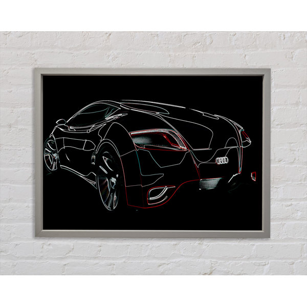 Bright Star Bugatti Veyron Psychedelic - Single Picture Frame Print on ...