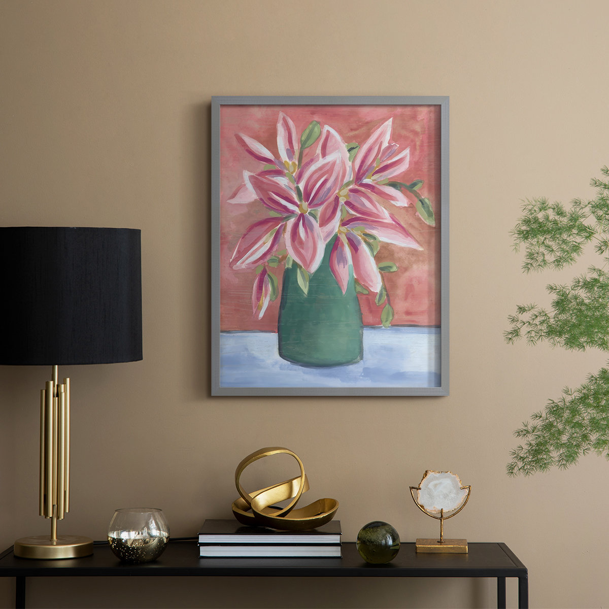 Lark Manor™ Garden Parlor I Framed Print - Solid Wood | Wayfair