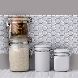 Truu Design 10'' W x 10'' L PVC Peel and Stick Mosaic Tile & Reviews ...