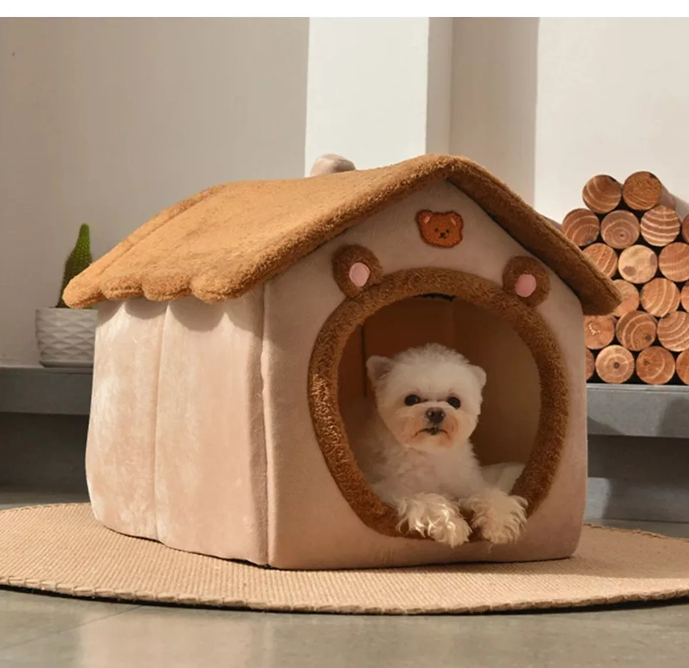 Tucker Murphy Pet™ Graziela Fabric Portable Dog House & Reviews | Wayfair