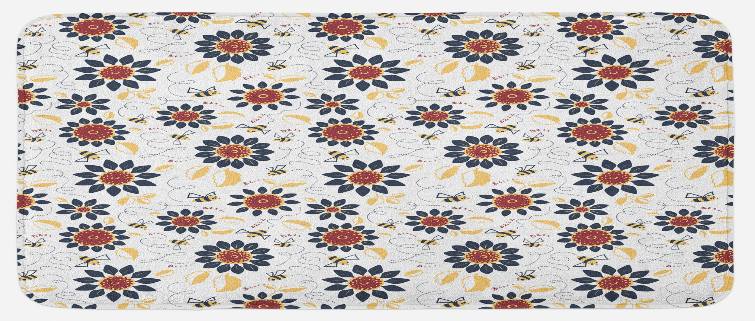 East Urban Home Bee Kitchen Mat | Wayfair