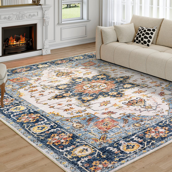Bungalow Rose Senikka Washable Oriental Rug | Wayfair