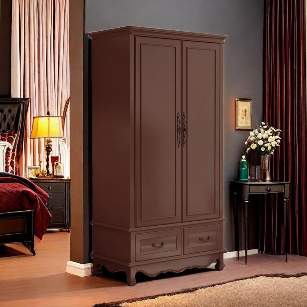 Lineyinmer American Style Country Retro Wardrobe Armoire | Wayfair