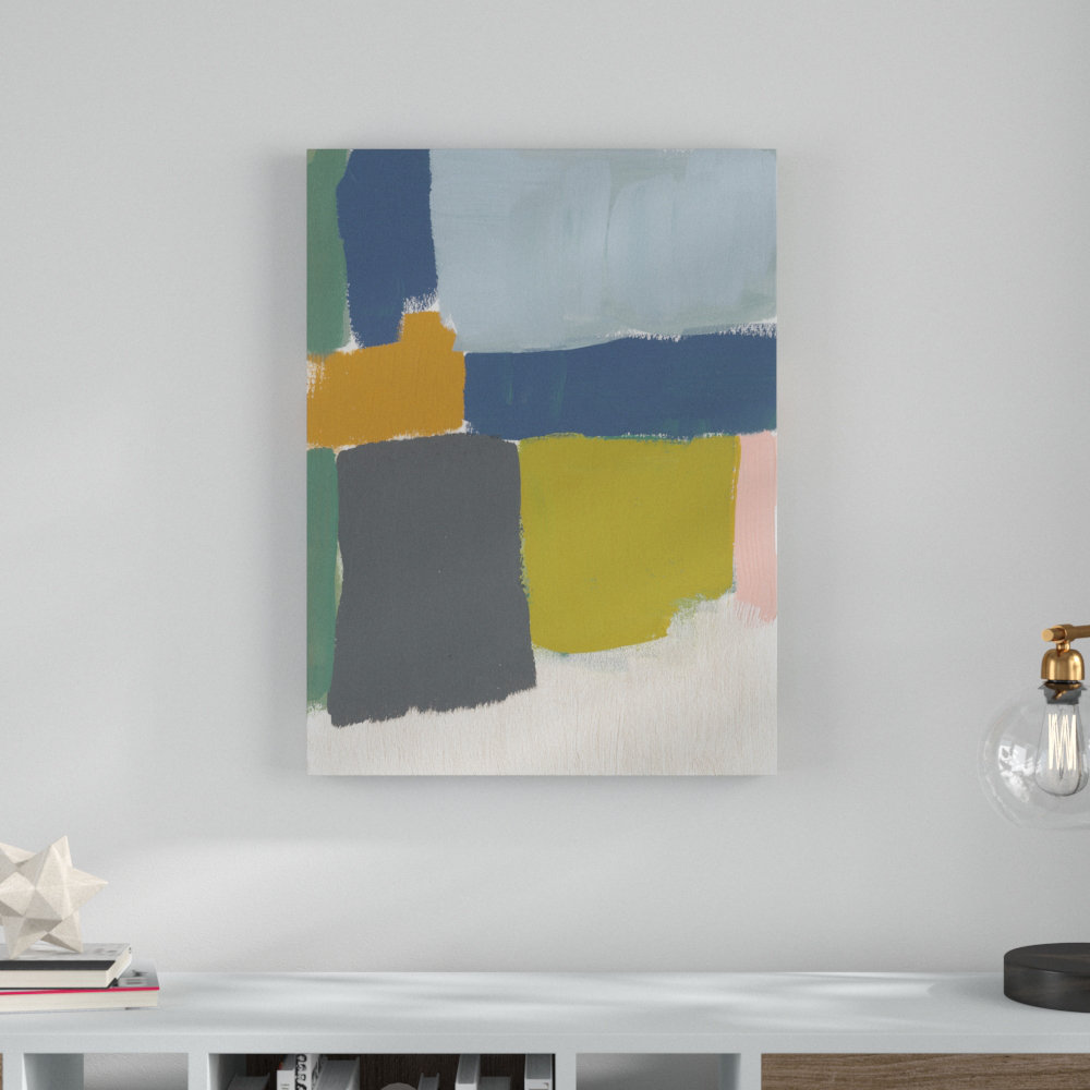 Wrought Studio™ 'Muted Color Block VI' Painting on Wrapped Canvas | Wayfair