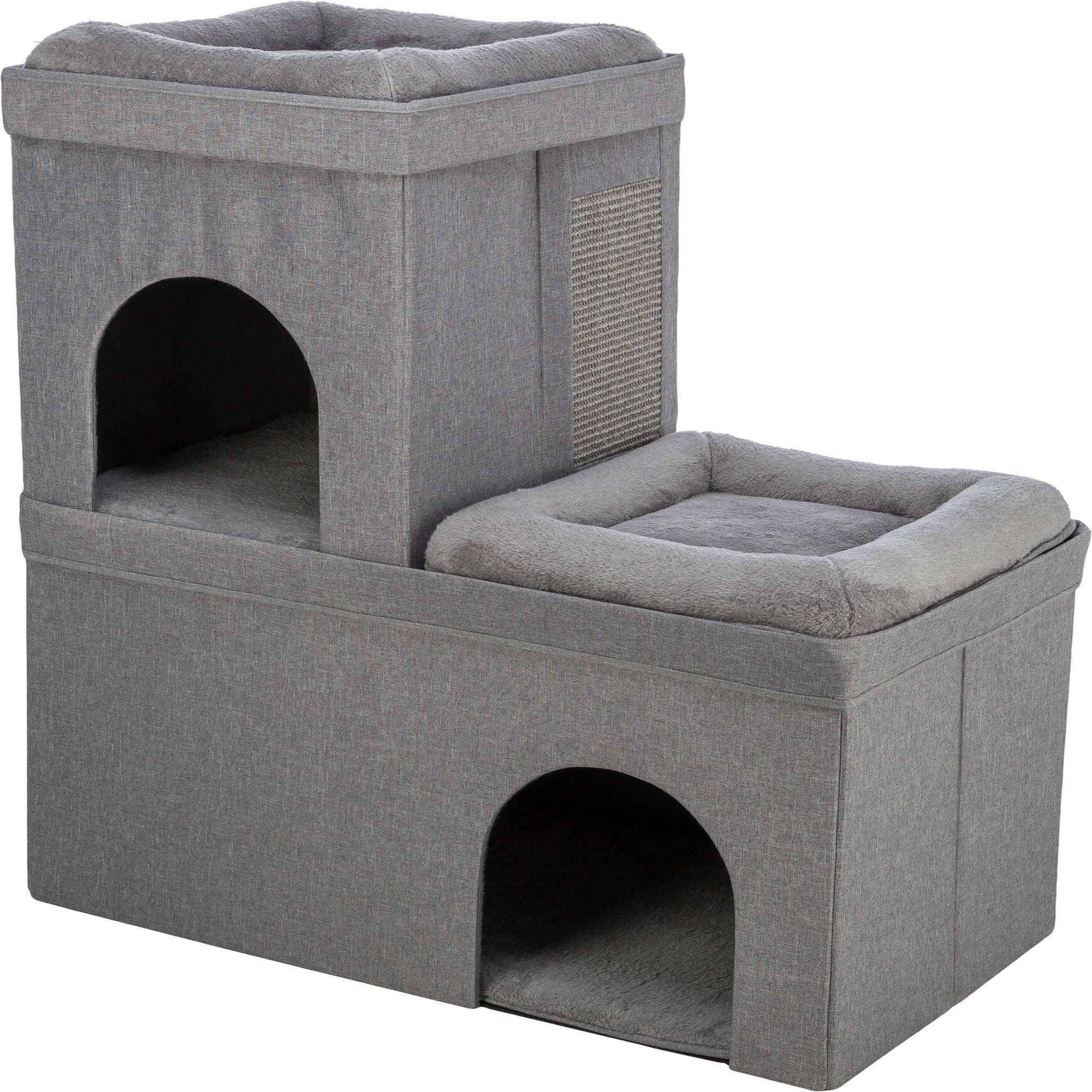 TRIXIE Crazy Cube Stackable Cat Condo, Indoor Cat House with Scratching ...
