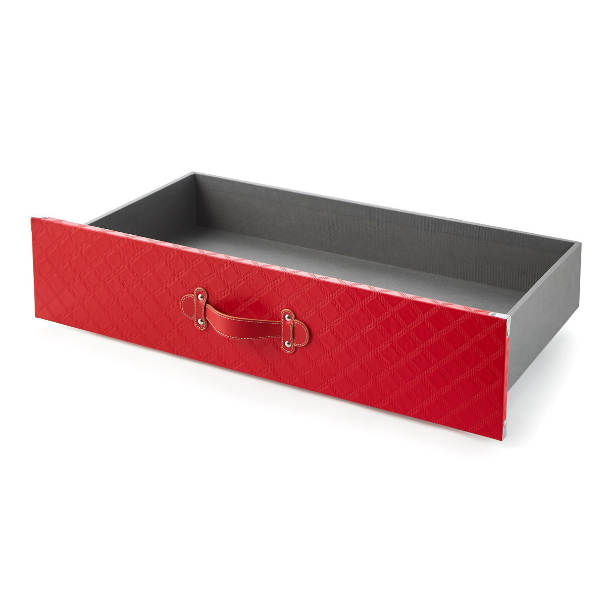 DormCo Texture Underbed Storage Bin with Wheels - Burgundy | Wayfair