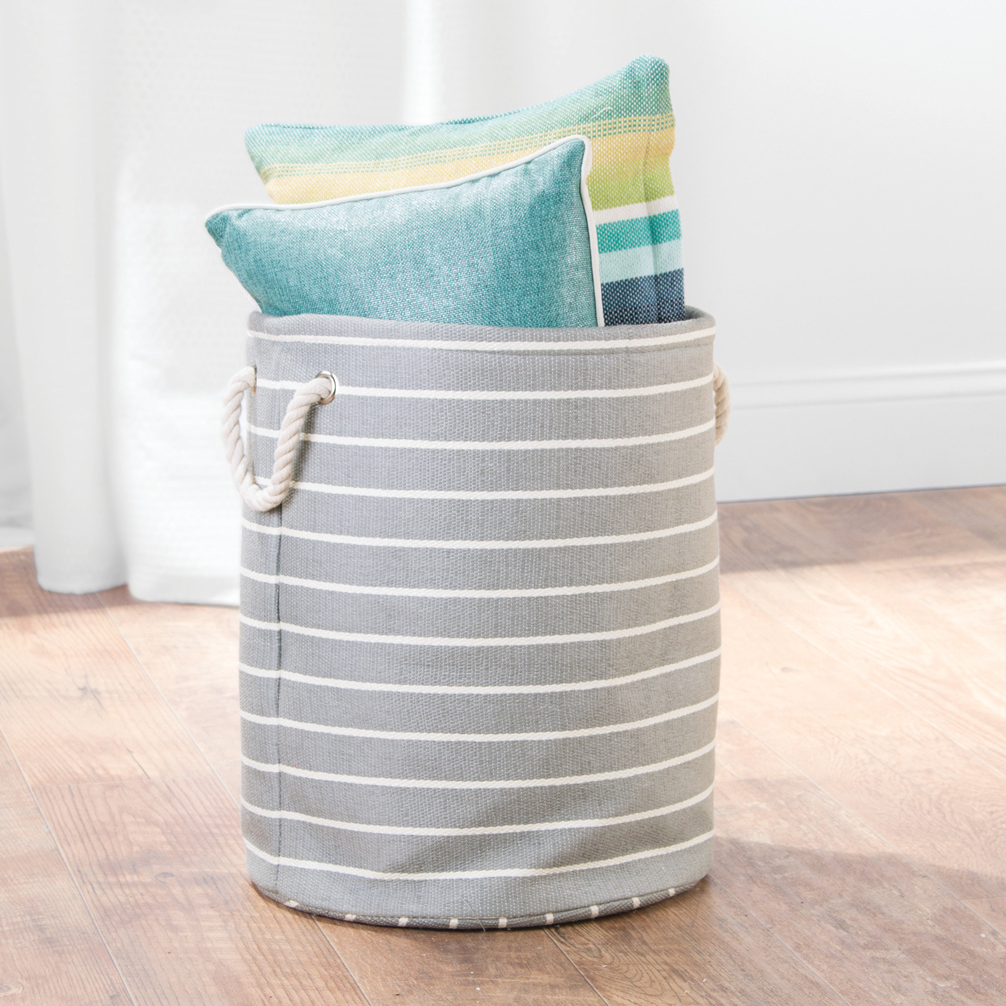 iDesign Luca Round Fabric Bin | Wayfair