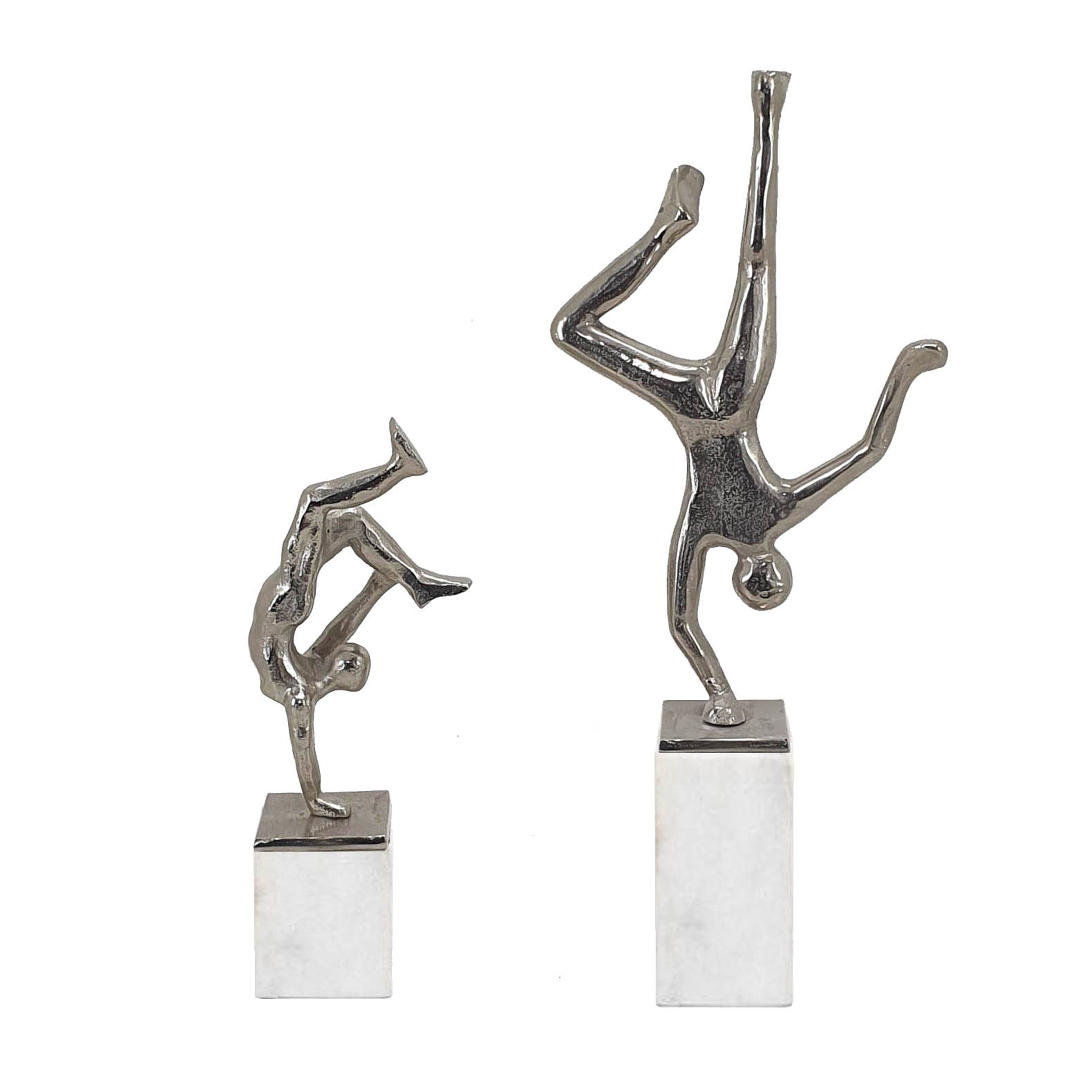 Wrought Studio™ 2 Pieces Caydn Kinston Acrobat Statue Set - Wayfair Canada