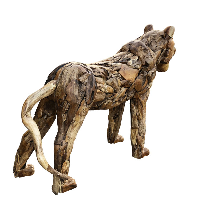 D-Art Collection Tigers Animals Wood Garden Statue - Wayfair Canada