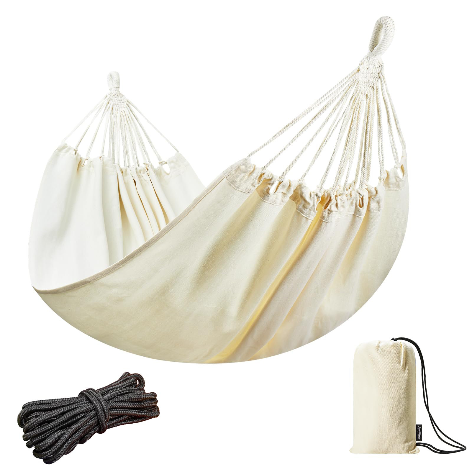 Arlmont & Co. Double Hammock With Hanging Ropes Extra Large 86.6X59 ...