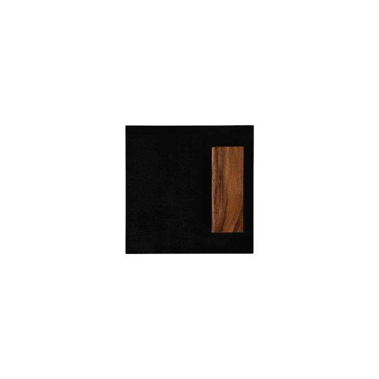 Phillips Collection Slant Side Table, Natural/Black | Wayfair