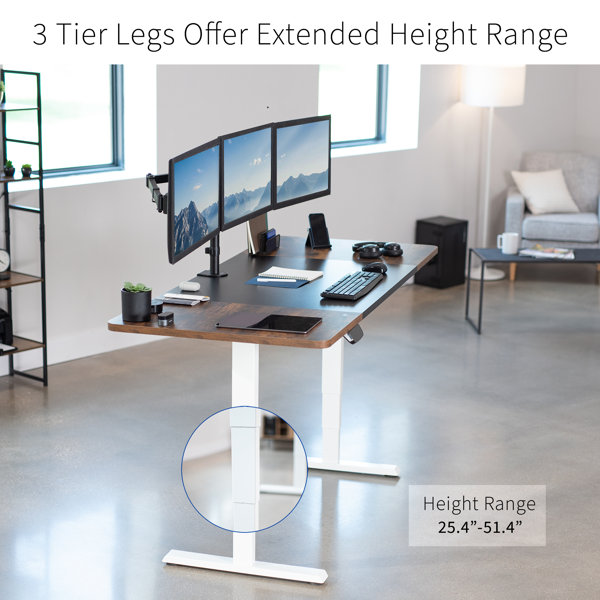 VIvo Electric 71" x 30" Stand Up Desk Workstation, 2B7B Series ...