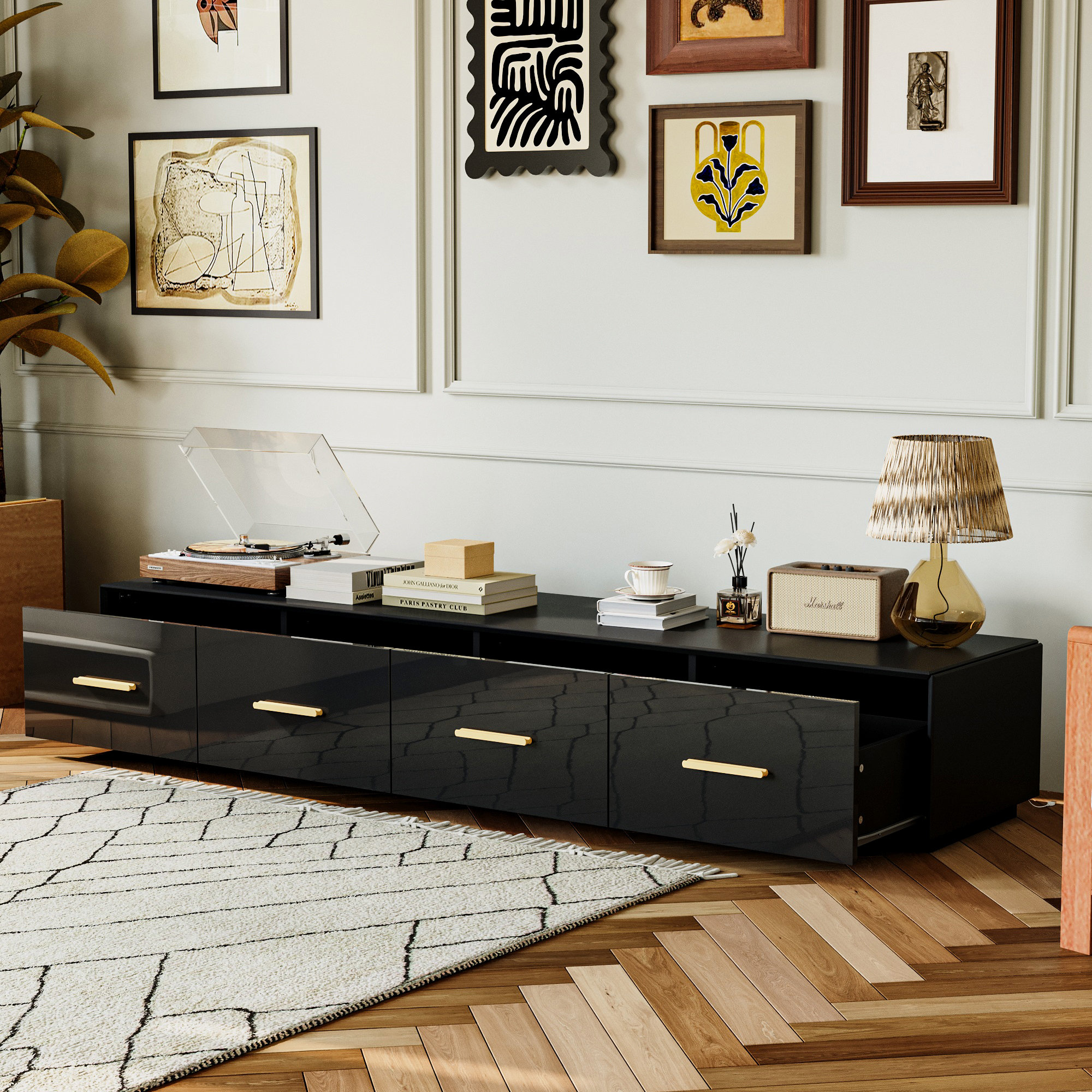 Wrought Studio 4-Drawer TV Stand With Modern Design - Wayfair Canada