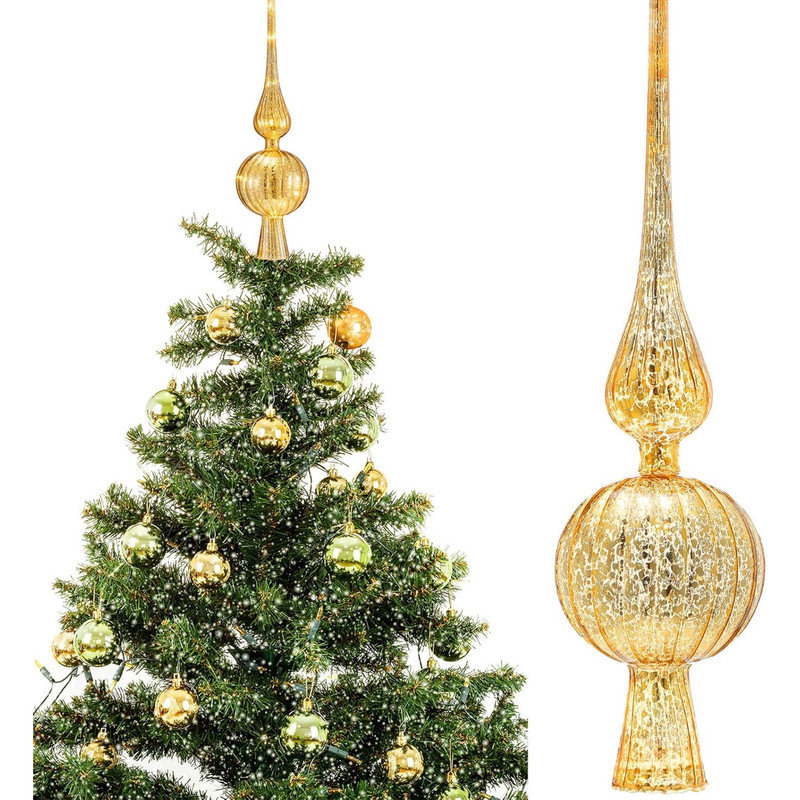 NOMBEL Christmas Tree Topper Vintage Spherical Xmas Tree Topper Mid ...