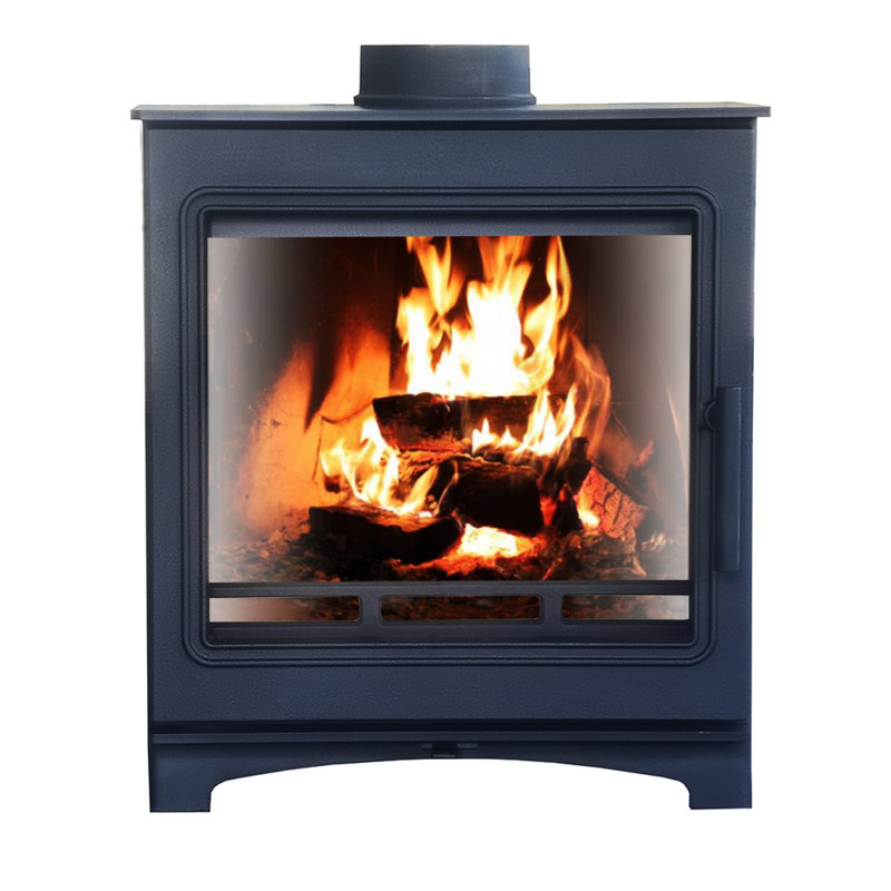 Ophelia & Co. Modern Wood-Burning Stove 8KW Defra Eco Design Stoves ...