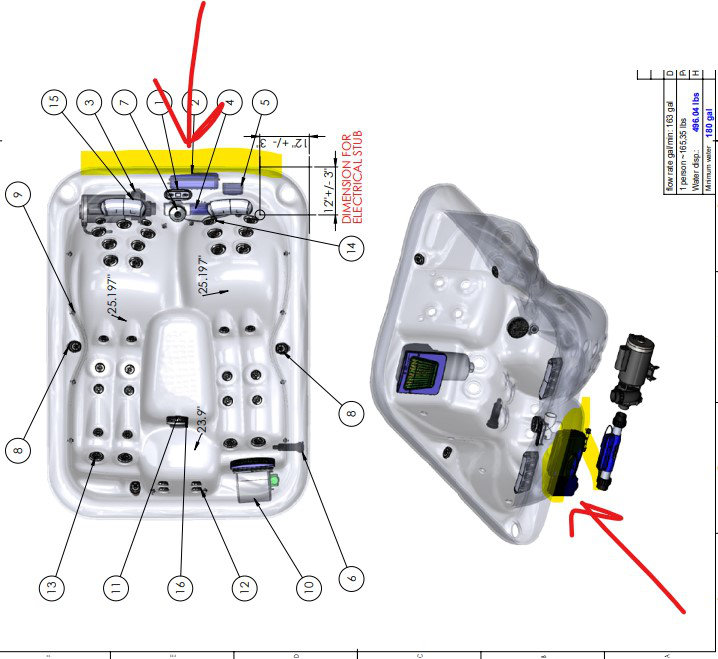 Bueno Spa Buenospa Atlanta 3-Person 37-Jets Acrylic Hot Tub with Cover ...