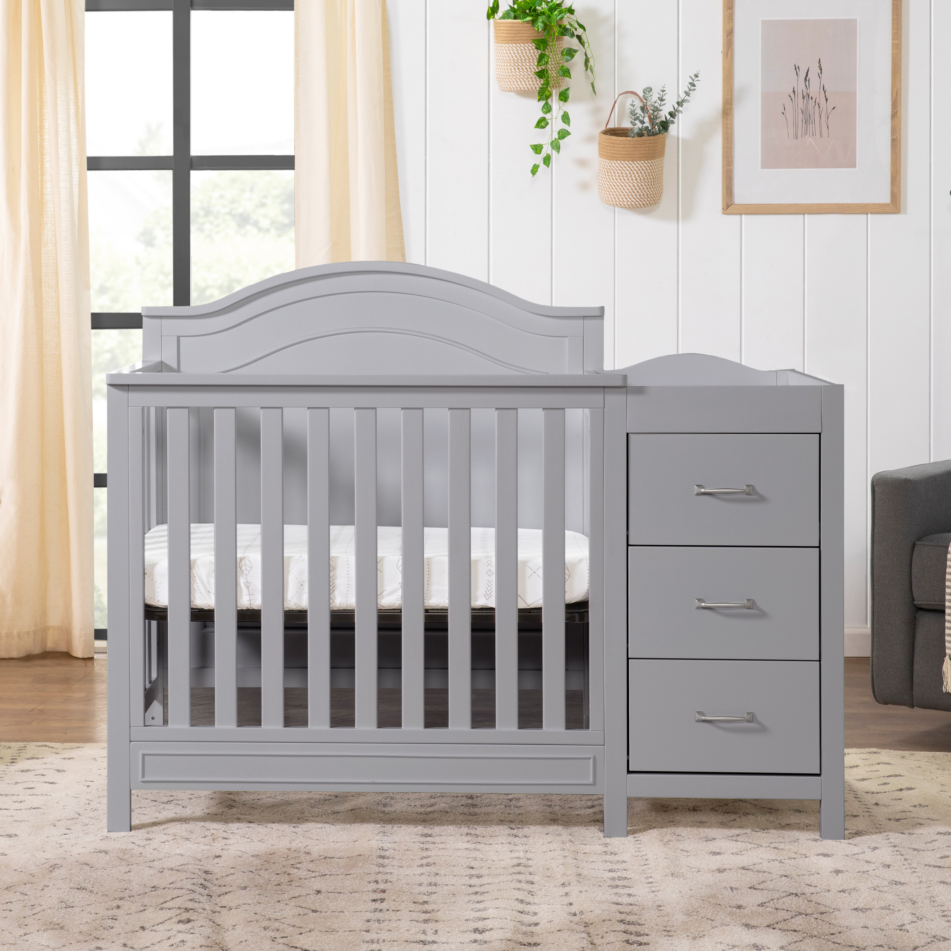 daVinci Charlie 4-in-1 Mini Convertible Crib and Changer with Storage ...