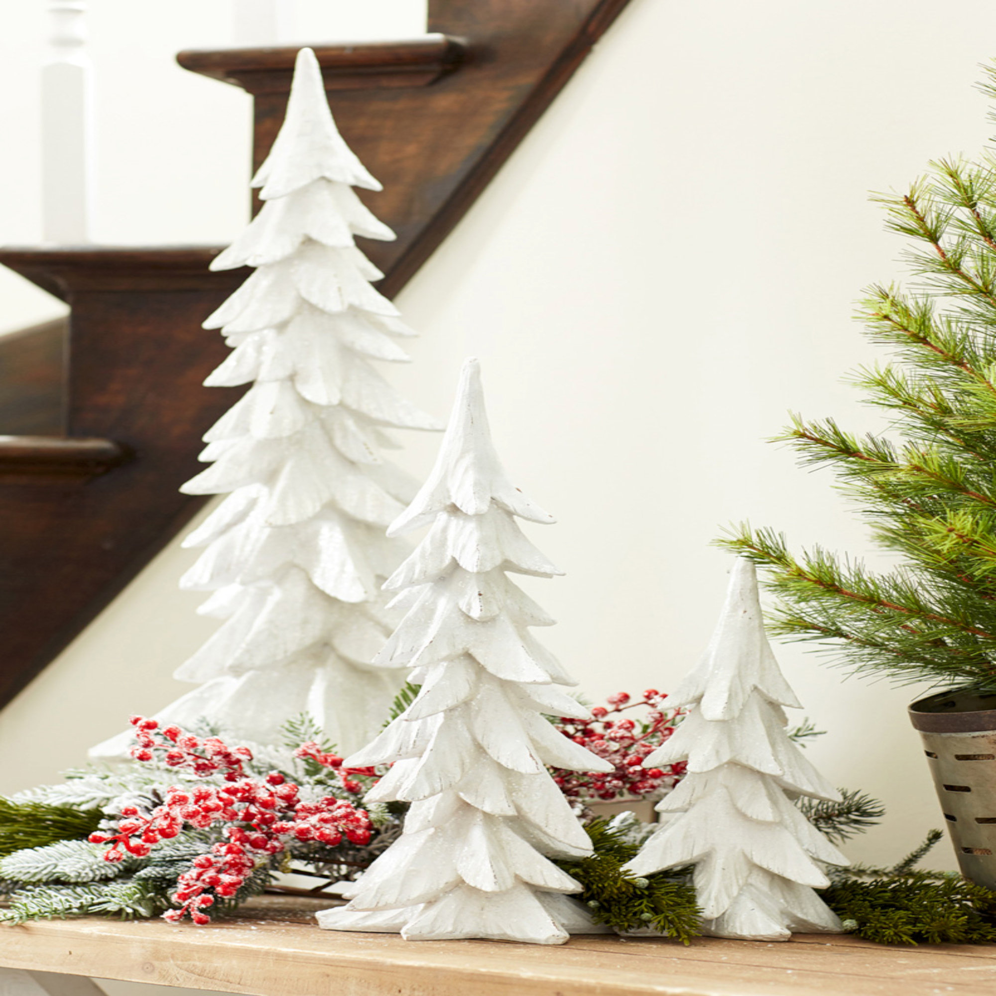 The Holiday Aisle® Ensemble d'arbres 3 pièces et Commentaires - Wayfair ...