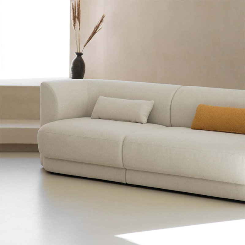Axis Living Modern Cream Style Fabric Sofa - Wayfair Canada
