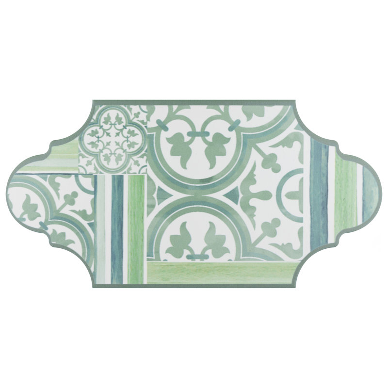 Merola Tile Royal Garden Provenzal 6" x 13" Porcelain Patterned Wall ...