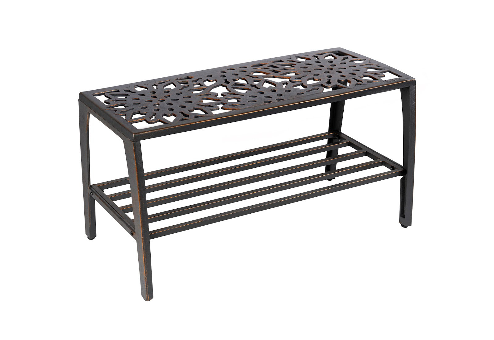 Alcott Hill® Greber Cast Iron Storage Bench | Wayfair