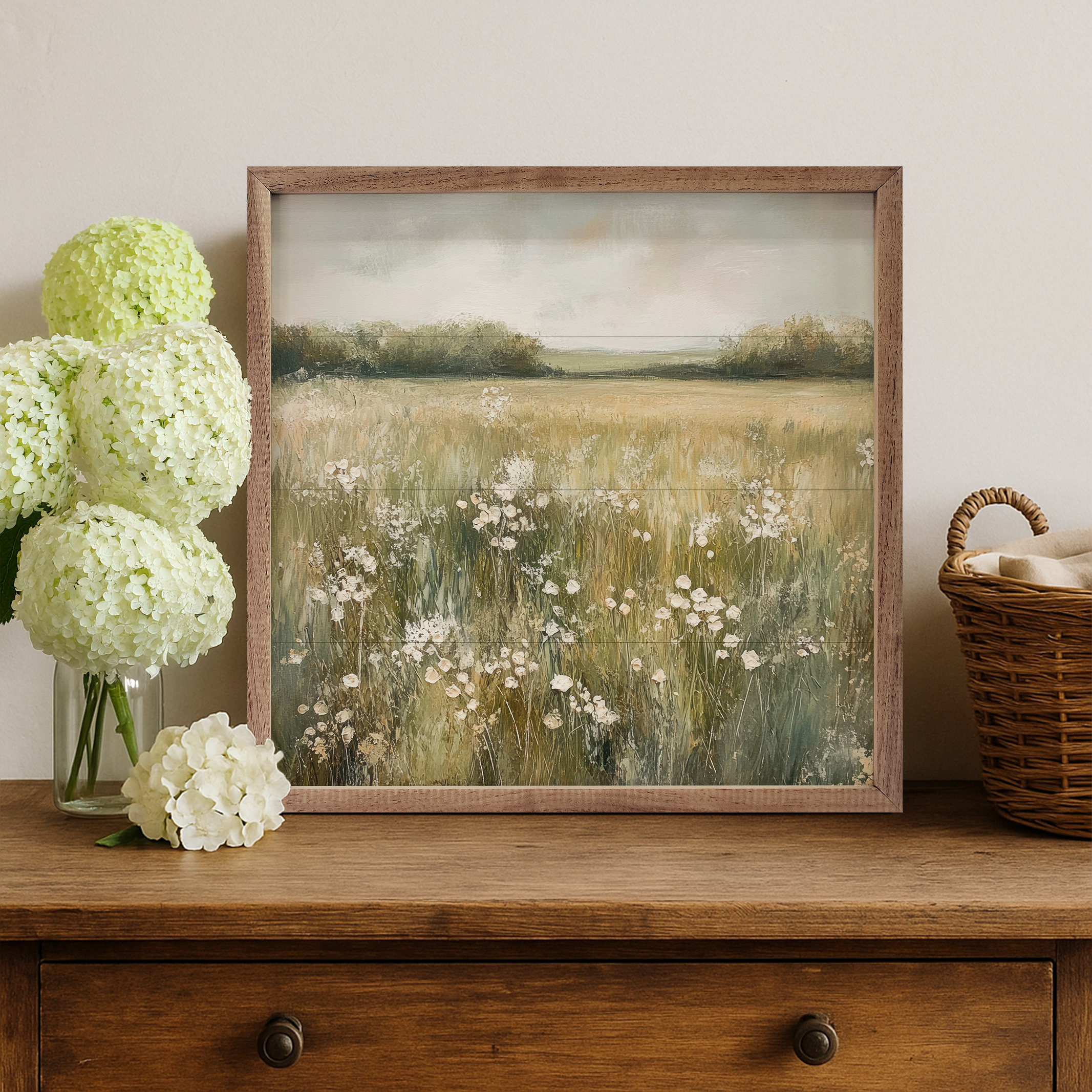 Ophelia & Co. Neutral Field Of Flowers By Petals Prints Design | Wayfair