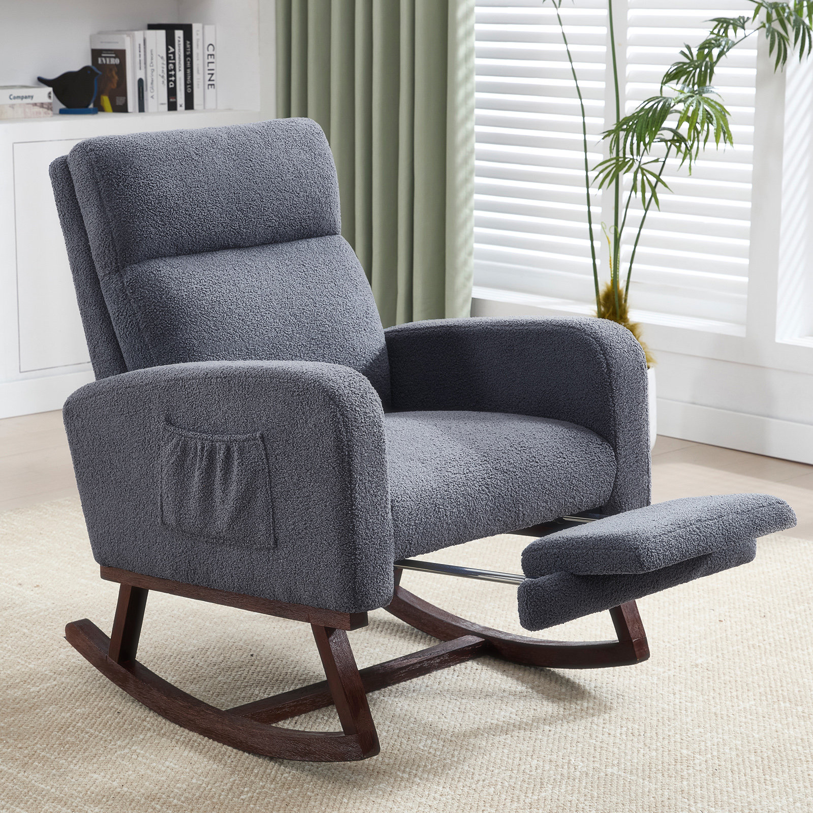 George Oliver 28" Wide Rocking Chair with Footrest | Wayfair