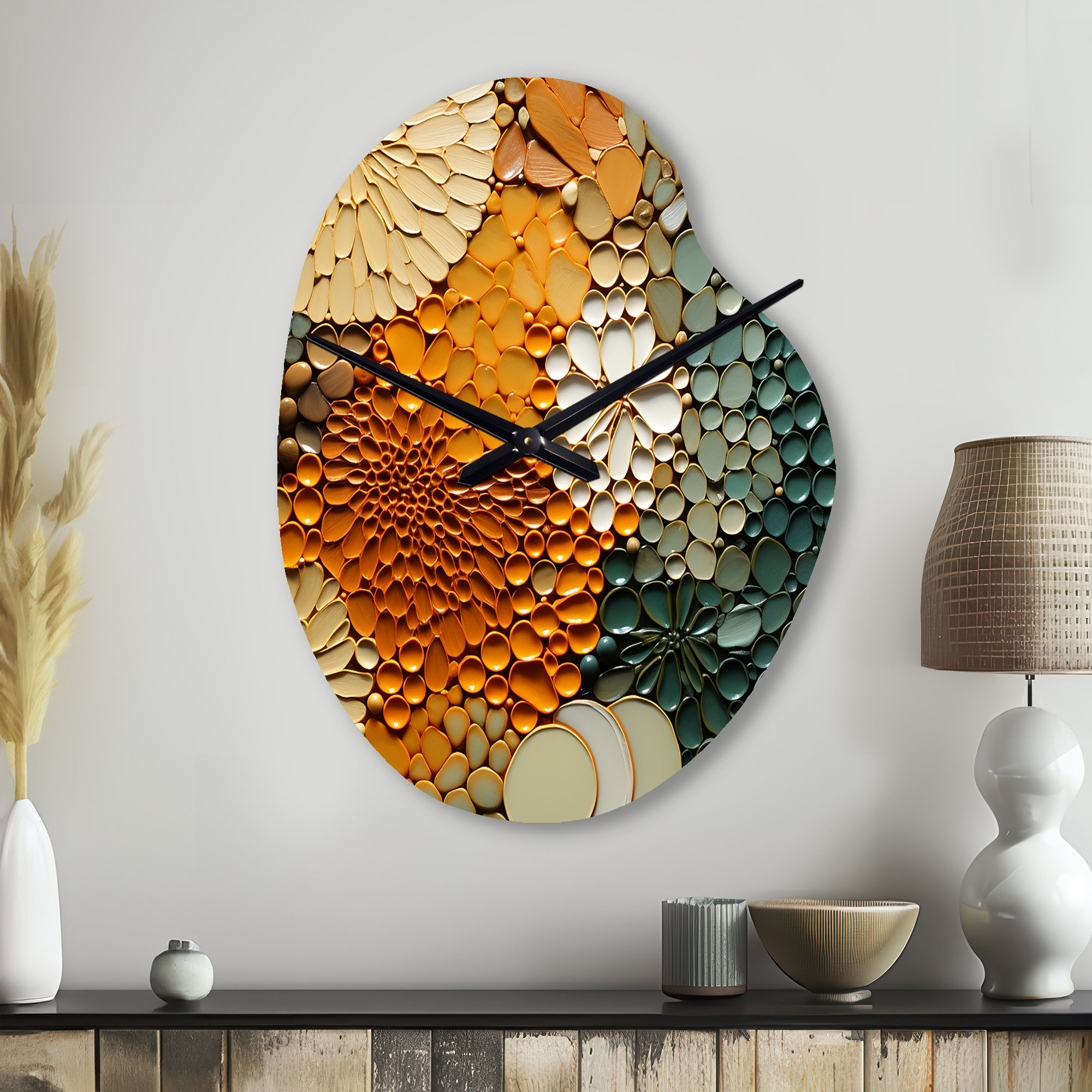 Design Art Hardedge Art Earthy Euphony VI - Hard Edge Painting Unique ...