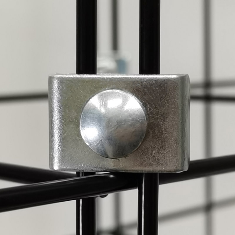 Rebrilliant Four-Sided Gridwall Display Rack Black 33.5x33.5x70 "3x4 ...