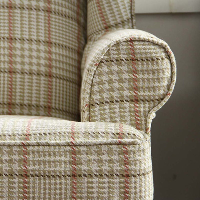 Axis Living Rustic Fabric High Back Single Chair | Wayfair