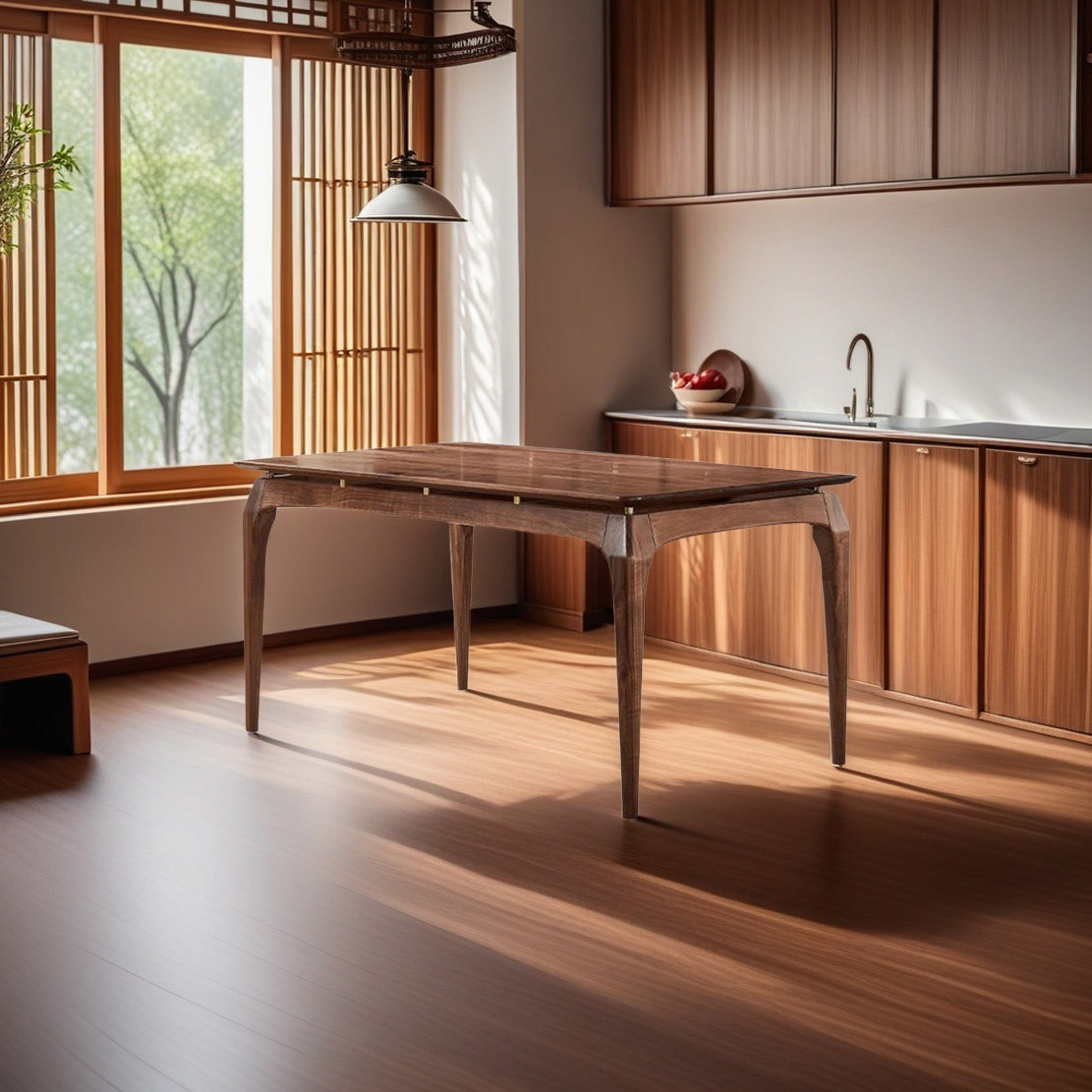 Waagy Suspended solid wood dining table - Wayfair Canada