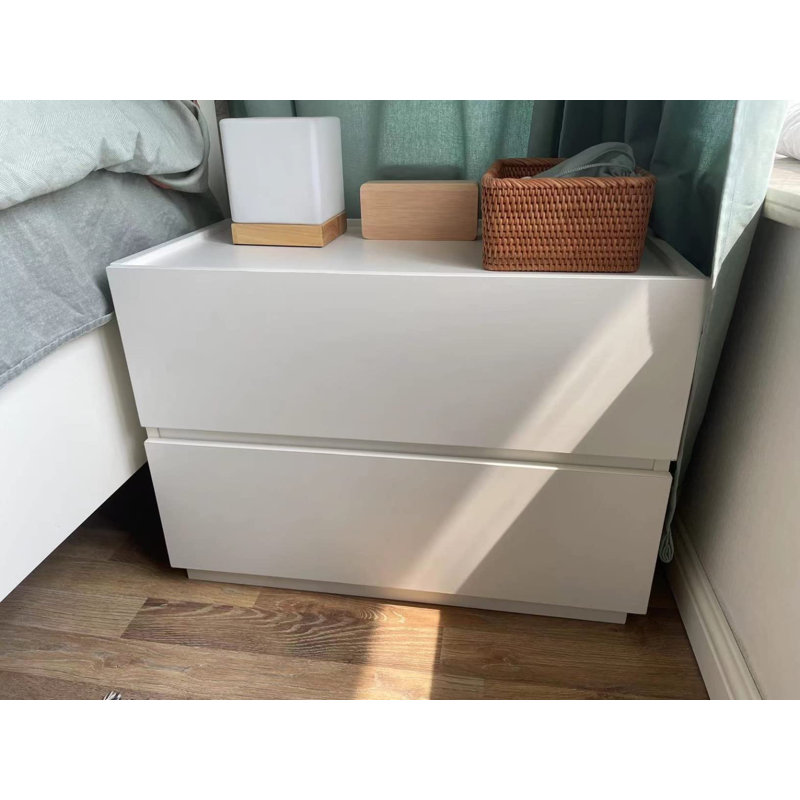 Orren Ellis 2 Drawer Multi-Purpose Storage Closet Cube Nightstand Sofa ...