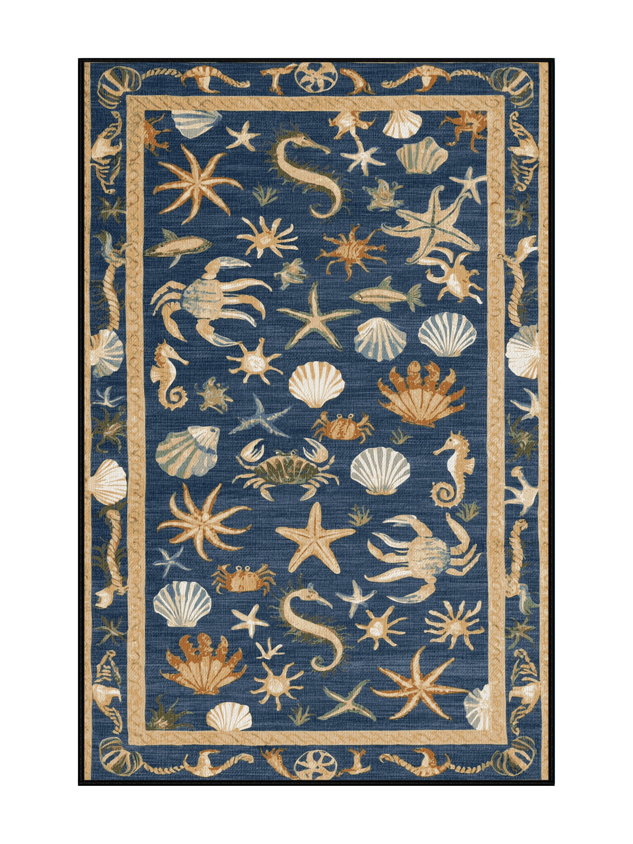 Longshore Tides Washable Coastal Wildlife Nautical Area Rug | Wayfair