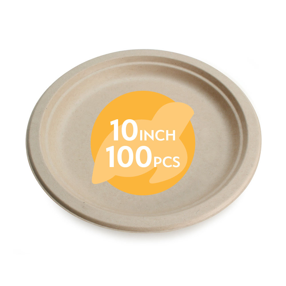 Earth's Natural Alternative 100% Compostable Plant Fiber Dinner Plate ...