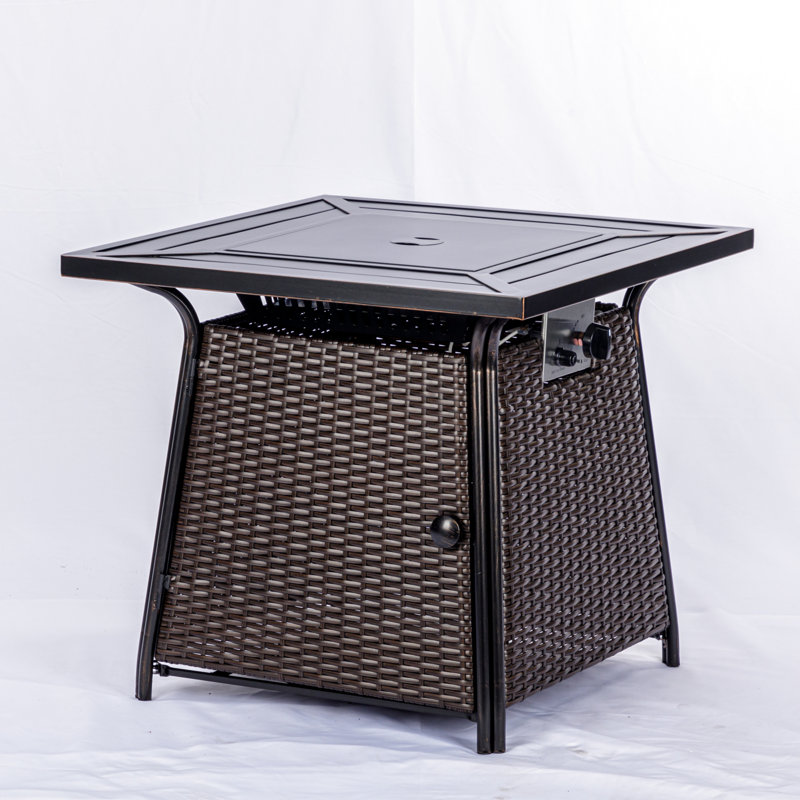 Arlmont & Co. Sereina 28''W×25''H Outdoor Propane Fire Pit Table,Gas ...