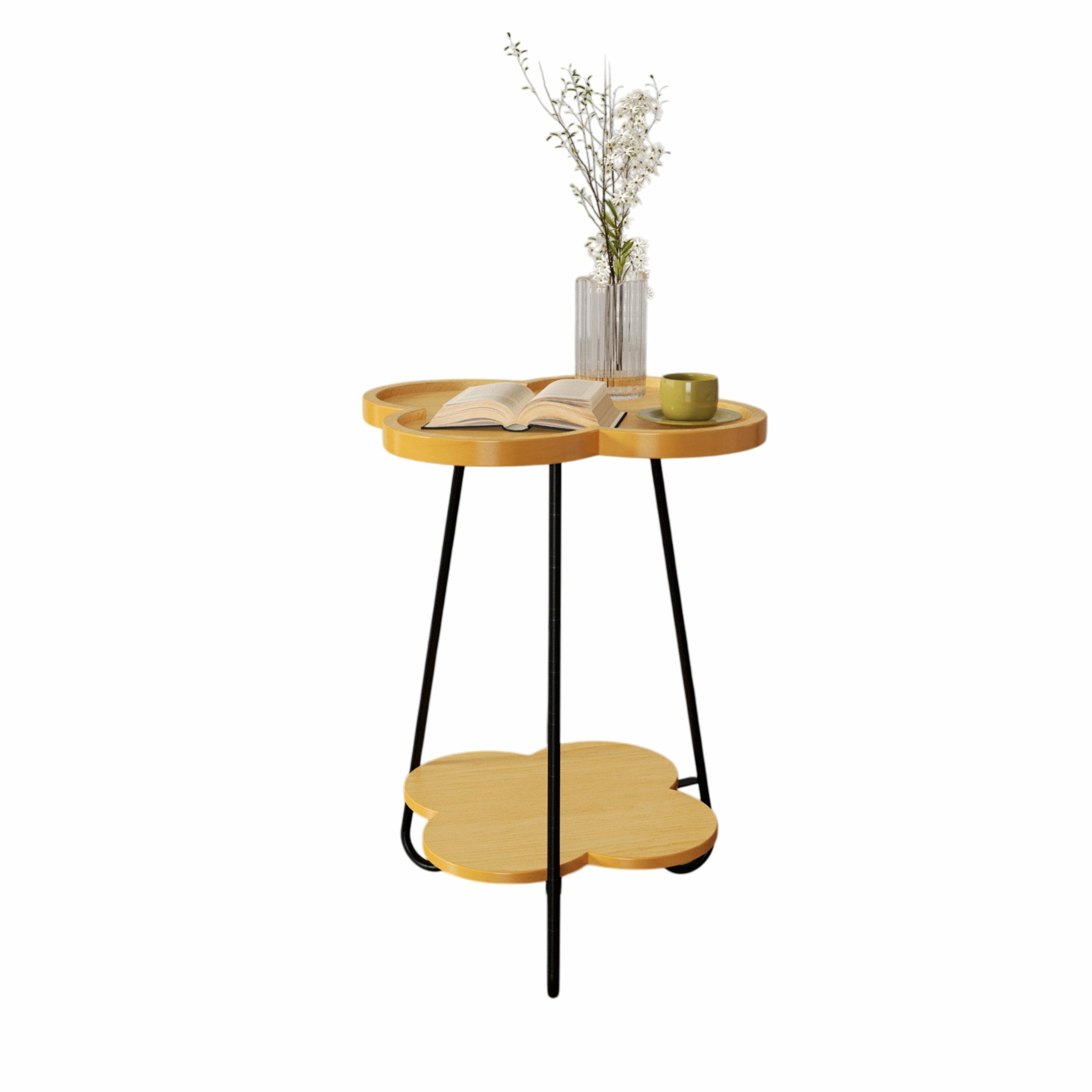 Ebern Designs Round Accent Side Table, End Table For Living Room | Wayfair
