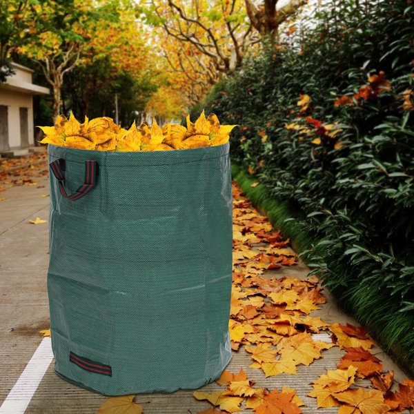 JOYDING 132 Gallon Leaf Waste Bag Extra Large Reuseable Gardening Bag ...
