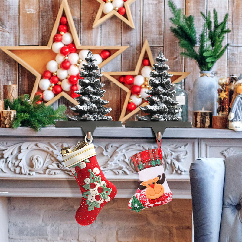 VOMGEB1 2-Pack Christmas Stocking Holders for Mantel | Wayfair