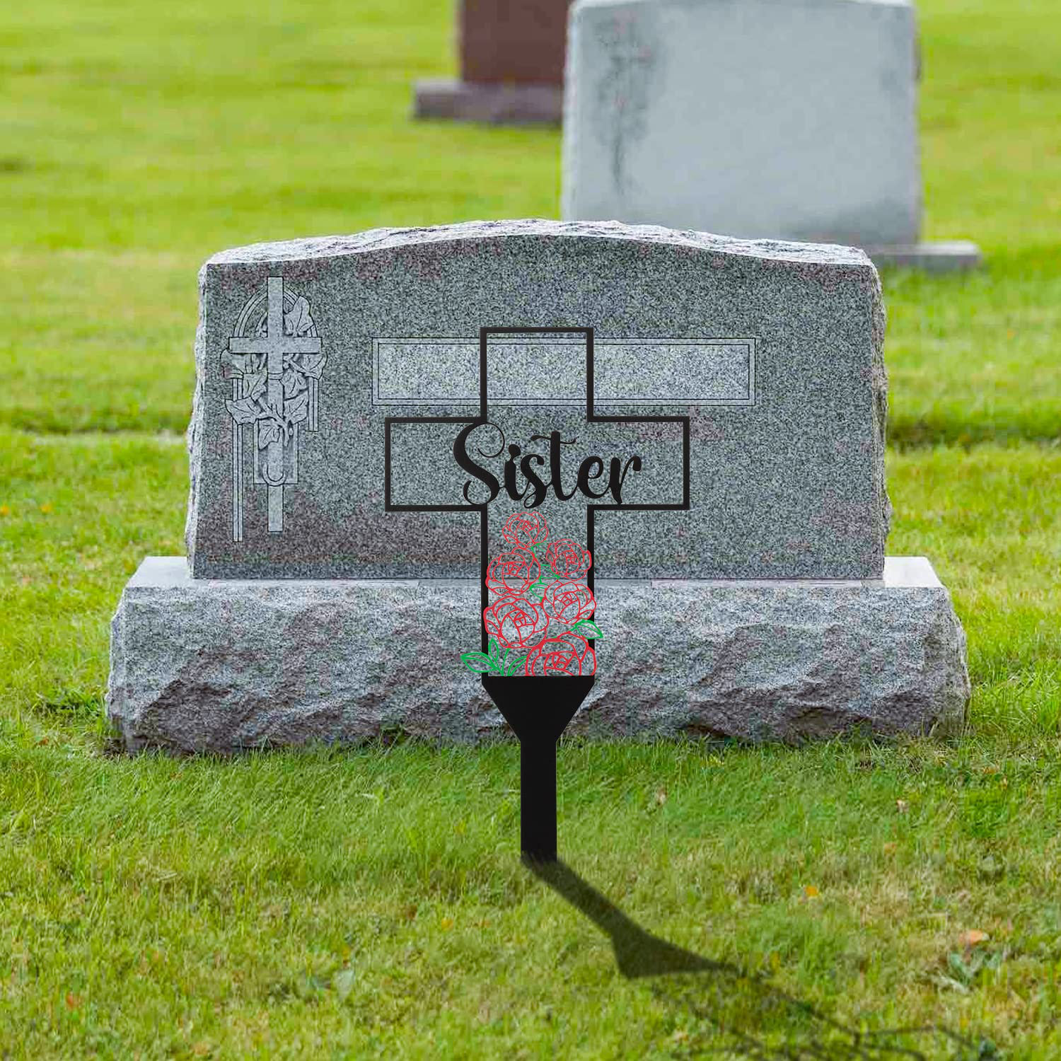 Charlton Home® Sister Memorial Graves Markers Cemetery Decorations ...