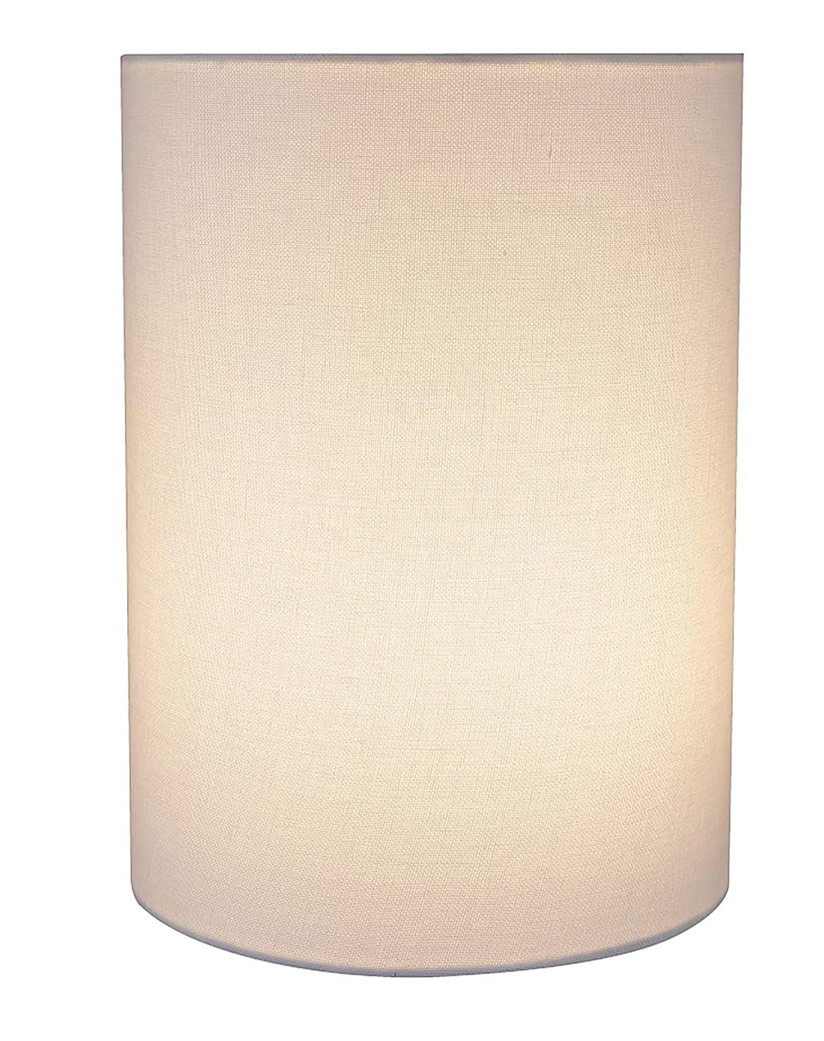 Latitude Run® White Transitional Drum (Cylinder) Shaped Lamp Shade with ...