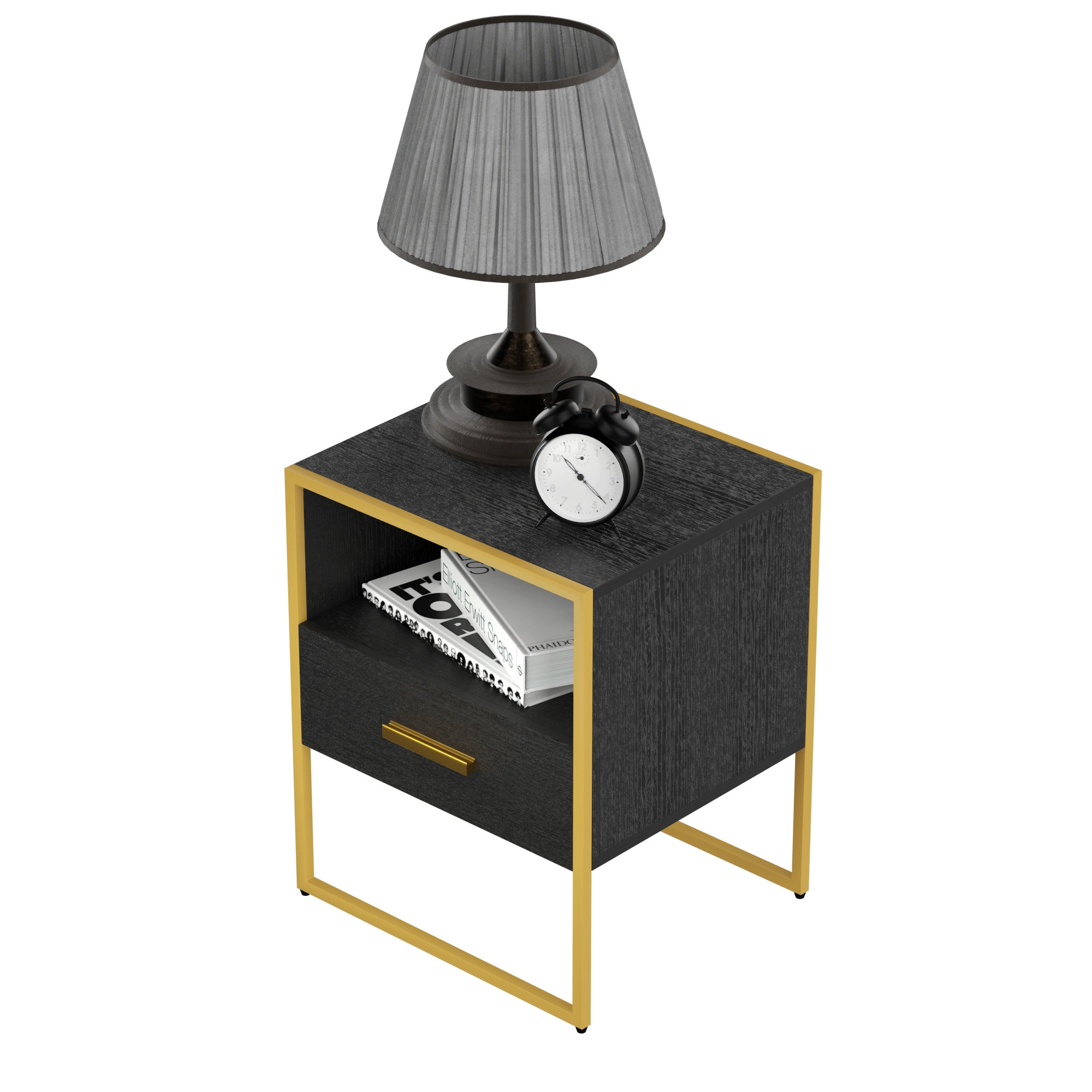 Mercer41 Leveigh Modern Nightstand with 1 Drawer, night stand, bed side ...