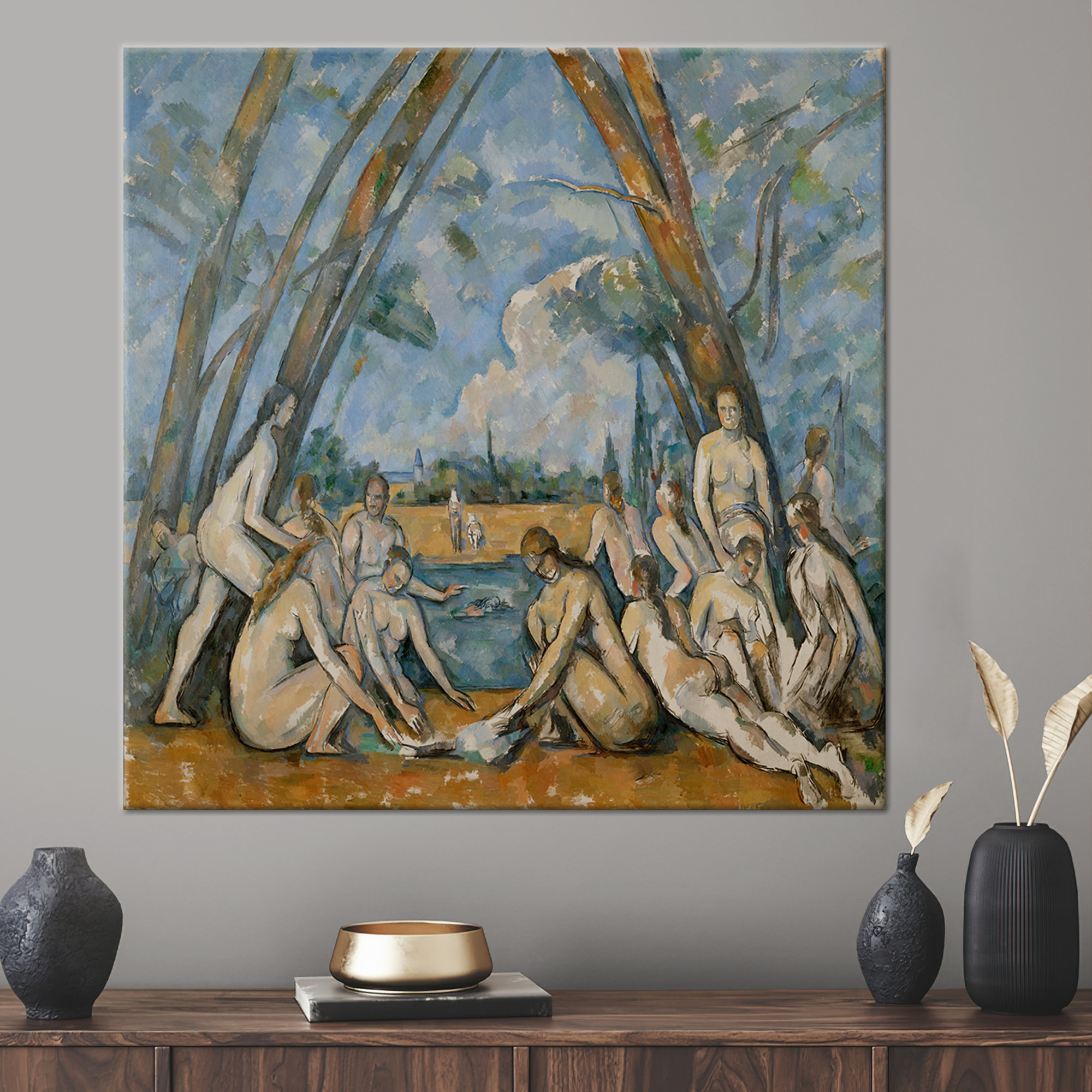 kayra export The Large Bathers, Les Grandes Baigneuses Canvas ...